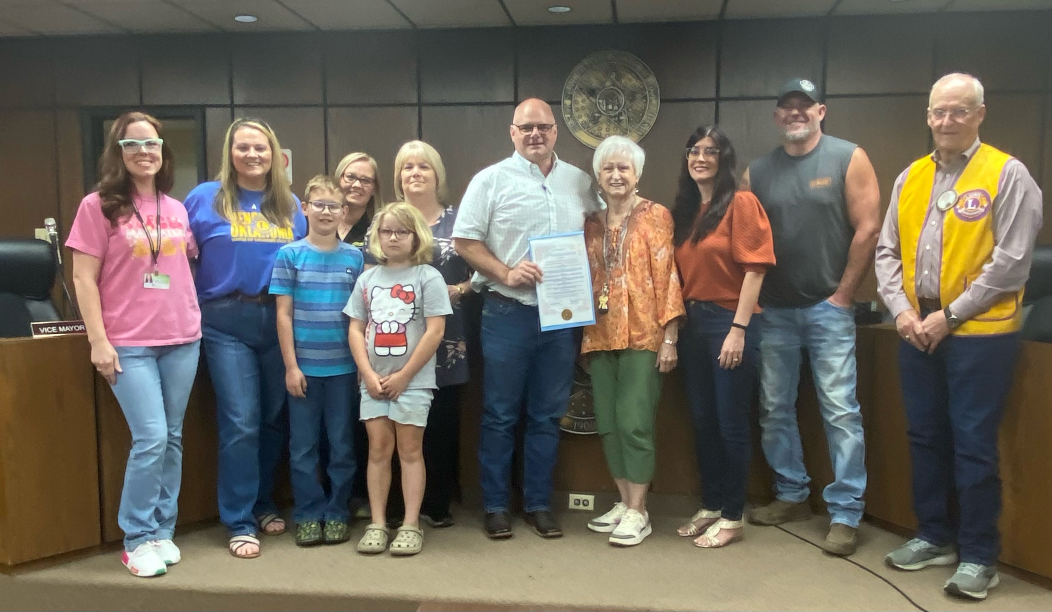 Henryetta Honors Lion Ron McAfee with Proclamation and Special Day